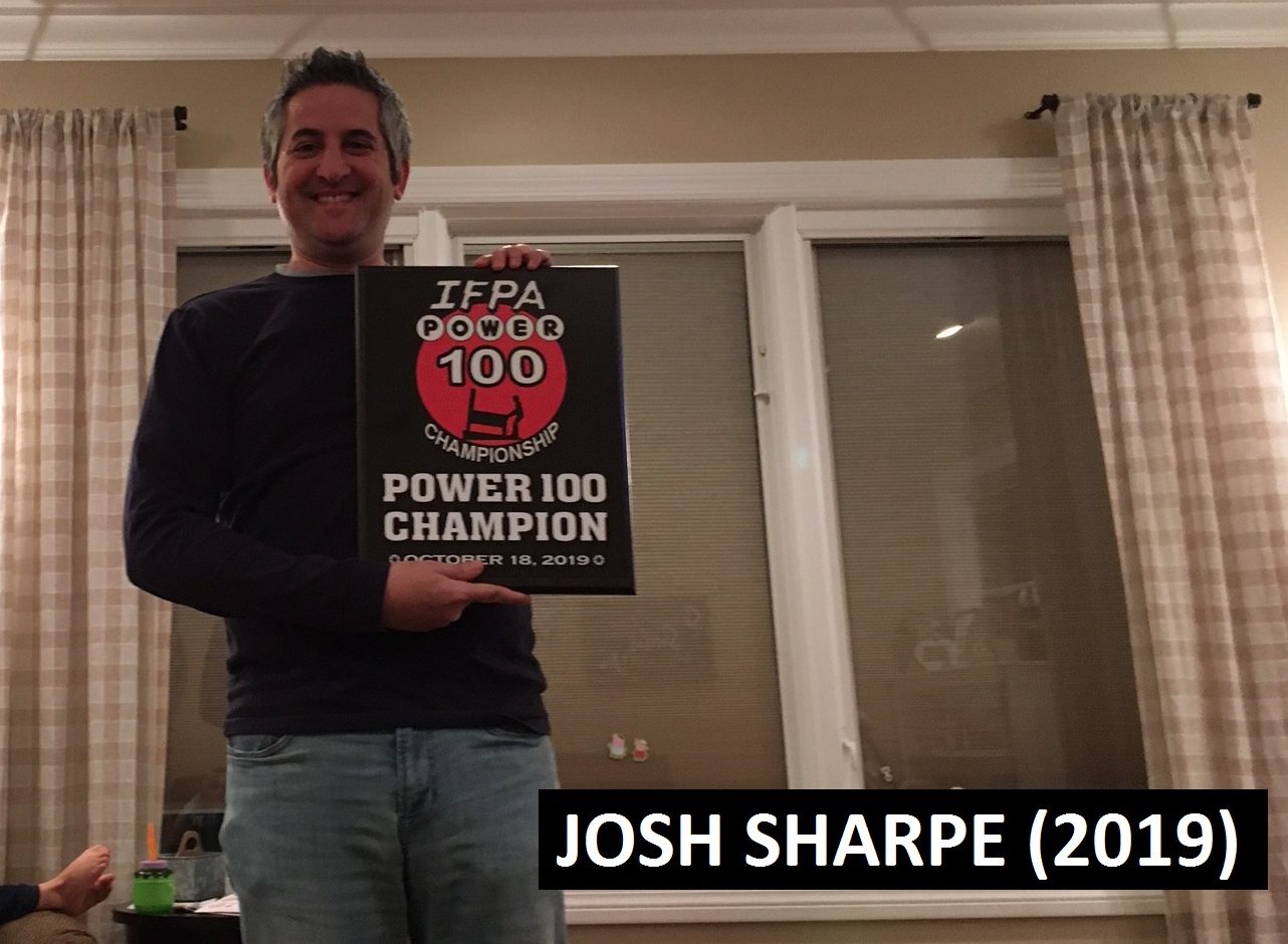 Josh Sharpe wins 2019 IFPA Power100 Championship! - Josh Sharpe wins ...